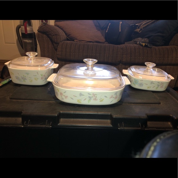 Corningware | Kitchen | 3 Piece Corning Ware Cookware Set | Poshmark